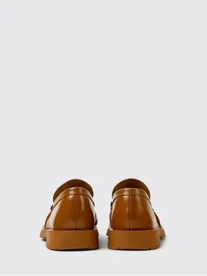 Camper Gathered Loafers - Brown
