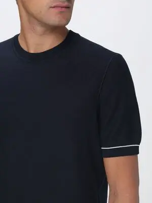 BOSS Cotton Crew Neck Sweater - Blue