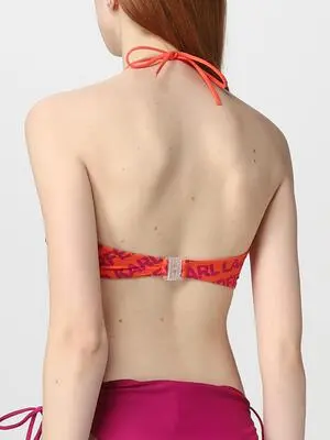 Karl Lagerfeld Logo Bikini Top