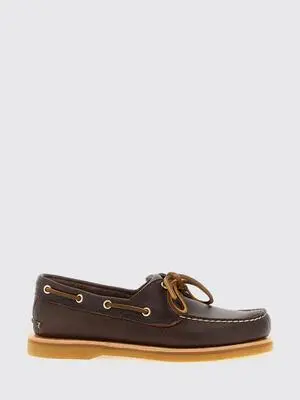 Timberland Noreen Suede Leather Boat Shoes With Raised Apron Toe - Brown