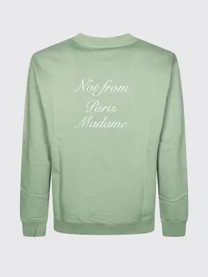 Drole De Monsieur Slogan Print Cotton Sweatshirt