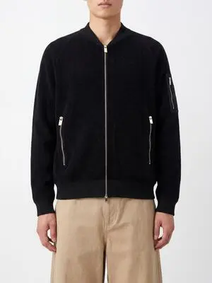 TATRAS Cotton-blend Bomber Jacket With Zip Closure And Dropped Shoulders - Black