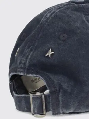 GOLDEN GOOSE Embroidered Logo Cotton Denim Baseball Cap