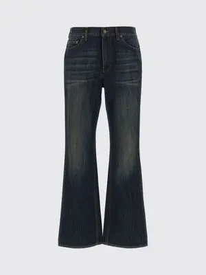 Burberry Mid-rise Flared Jeans In Cotton Denim