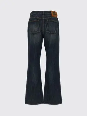Burberry Mid-rise Flared Jeans In Cotton Denim