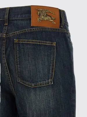 Burberry Mid-rise Flared Jeans In Cotton Denim