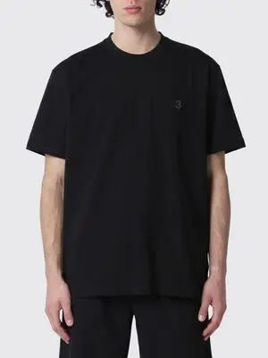 Y3 Relaxed Fit Bci Cotton T-shirt With Tone-on-tone Logo Print