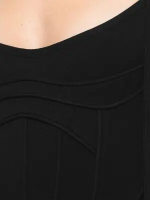 Attico Viscose And Polyester Sheath Dress