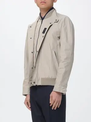 FAY Windproof And Water-repellent Technical Nylon Bomber Jacket With High Collar