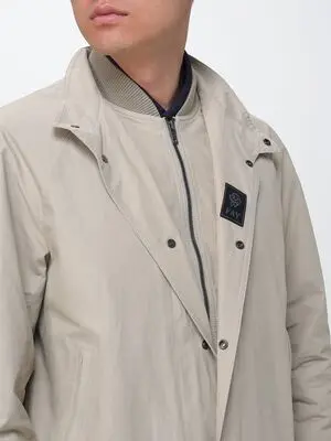 FAY Windproof And Water-repellent Technical Nylon Bomber Jacket With High Collar