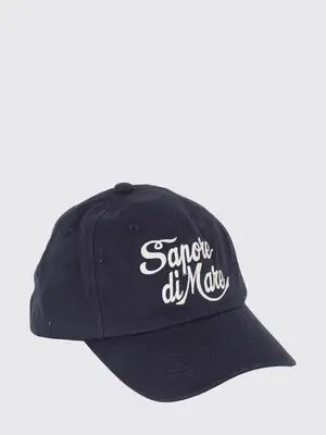 MC2 SAINT BARTH Cotton Baseball Cap With Embroidered Logo And Slogan - Navy