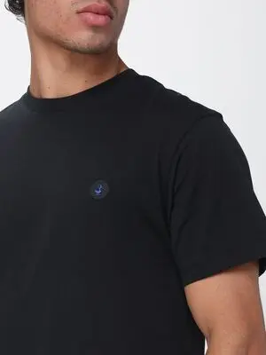 SAVE THE DUCK Basic Short-sleeved Pure Cotton Crewneck T-shirt By - Black