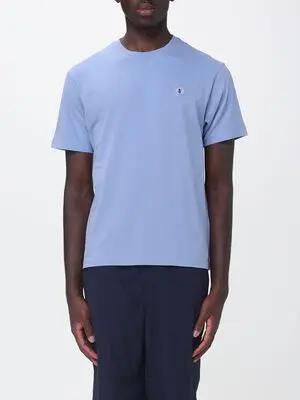 SAVE THE DUCK Basic Short-sleeved Pure Cotton Crewneck T-shirt By - Gnawed Blue