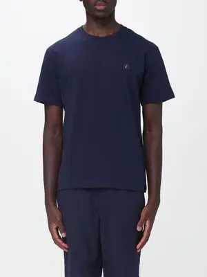SAVE THE DUCK Basic Short-sleeved Pure Cotton Crewneck T-shirt By - Navy