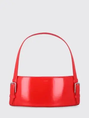 Coperni Ergonomic Brushed Leather Shoulder Bag With Impressed Logo - Red