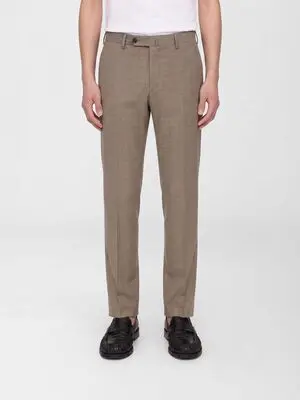 PT TORINO Stretch Virgin Wool Tailored Trousers - Biscuit