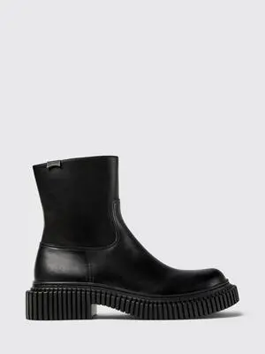 Camper Leather Ankle Boots - Black