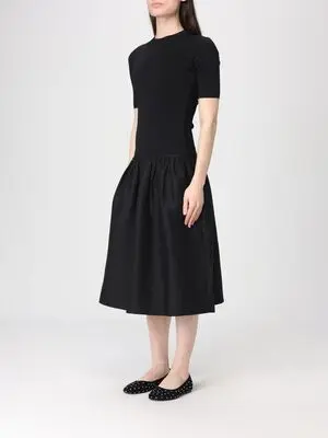 TOTEME Colorblock Knit Dress - Black
