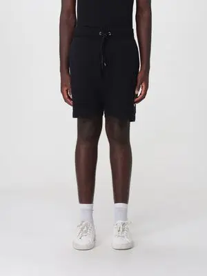 Moschino Cotton Sport Shorts With Elasticated Waistband And Drawstring - Black