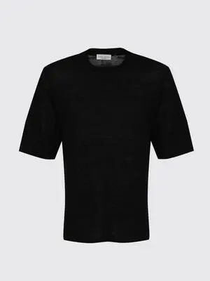 ROBERTO COLLINA Linen T-shirt - Black