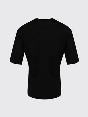 ROBERTO COLLINA Linen T-shirt - Black