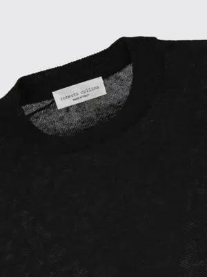 ROBERTO COLLINA Linen T-shirt - Black