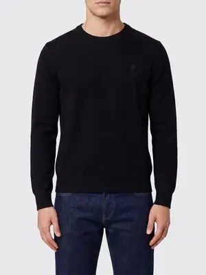 AMI Paris Wool Crew Neck Sweater - Black