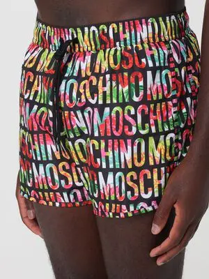 Moschino Polyester Swim Shorts With Contrast Logo