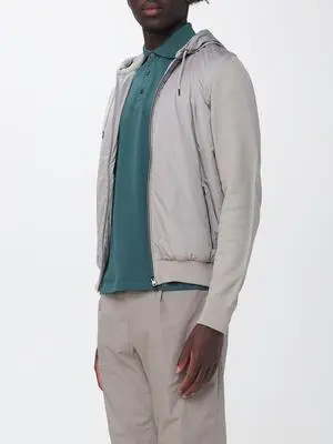 Herno Hooded Zip-up Cardigan - Grey