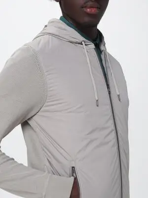 Herno Hooded Zip-up Cardigan - Grey