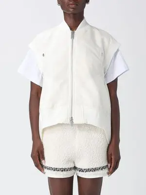 Sacai Nylon Bomber Vest - White
