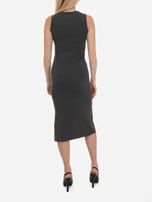 EA7 Sleeveless Embellished Midi Dress