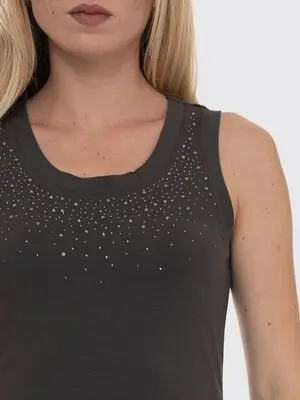EA7 Sleeveless Embellished Midi Dress