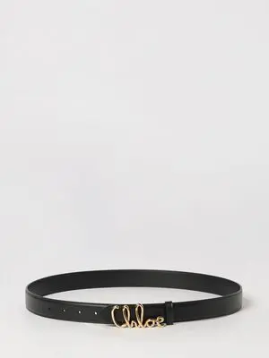 Chloé Belt With Logo Detail - Black 1