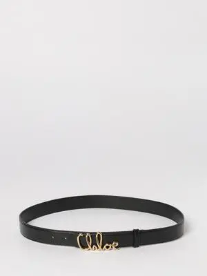 Chloé Belt With Logo Detail - Black