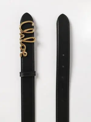 Chloé Belt With Logo Detail - Black