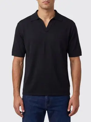 ROBERTO COLLINA Cotton Polo Shirt - Black