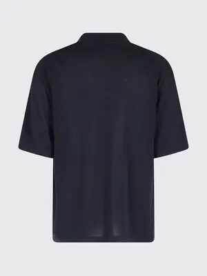 ROBERTO COLLINA Cotton Polo Shirt - Navy