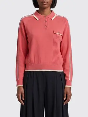 Guest In Residence Cotton And Cashmere Knit Polo Shirt - Red
