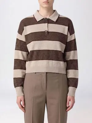 Brunello Cucinelli Wool And Cashmere Polo Shirt - Striped
