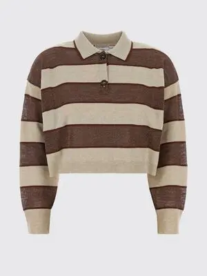 Brunello Cucinelli Wool And Cashmere Polo Shirt - Striped
