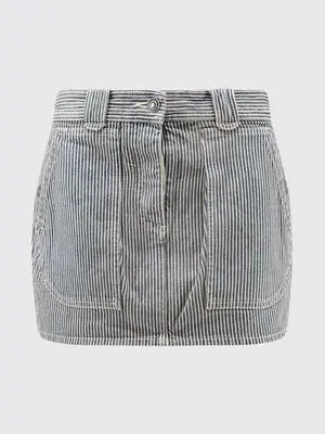 Isabel Marant Étoile Striped Denim Mini Skirt