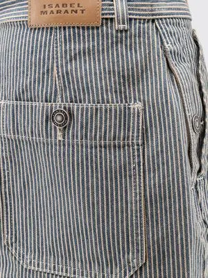 Isabel Marant Étoile Striped Denim Mini Skirt