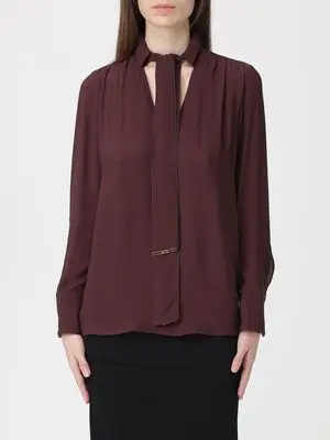 Elisabetta Franchi Top Colour - Brown
