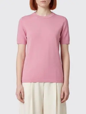 ROBERTO COLLINA Basic Viscose T-shirts - Raspberry