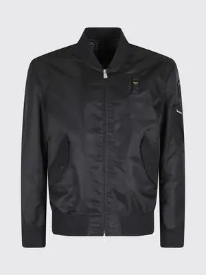 BLAUER. Cotton Bomber Jacket With Zip