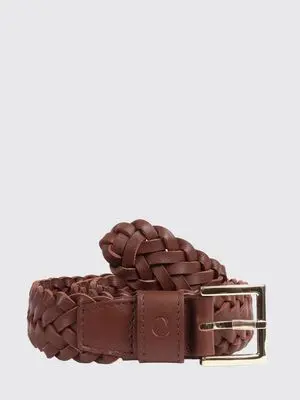 Orciani Woven Leather Belt With Pin Buckle - Brown