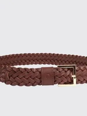 Orciani Woven Leather Belt With Pin Buckle