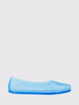 ANCIENT GREEK SANDALS Perforated Pvc Round-toe Ballet Flats - Blue