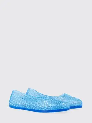 ANCIENT GREEK SANDALS Perforated Pvc Round-toe Ballet Flats - Blue